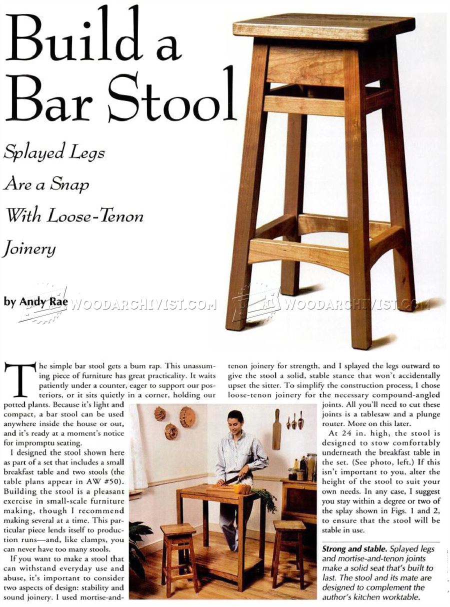 DIY Bar Stool WoodArchivist DIY Bar Stool WoodArchivist