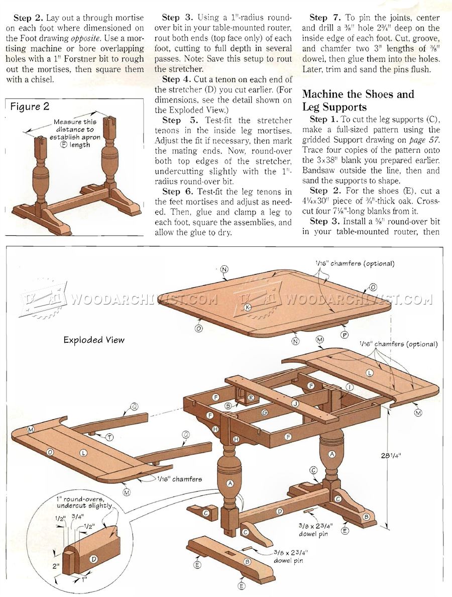 English Pub Table Plans WoodArchivist