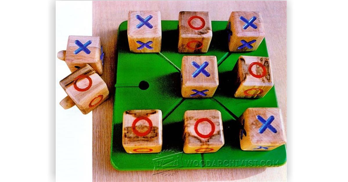 Making Wooden Noughts and Crosses • WoodArchivist