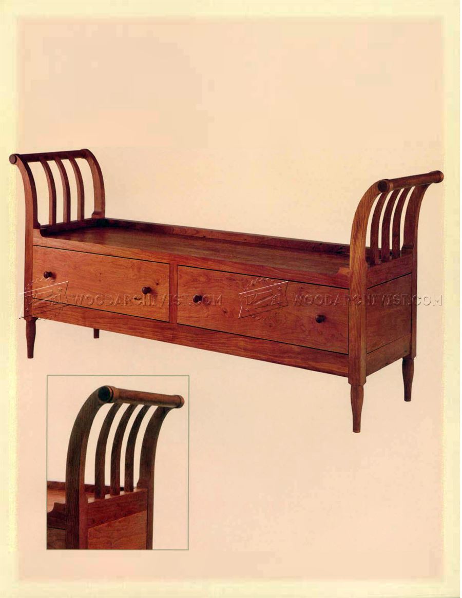 Storage Bench Plans • WoodArchivist