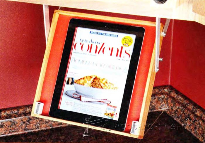 Drop-Down Tablet Tray Plans • WoodArchivist
