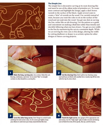 Line Carving - Three Simple Styles • WoodArchivist