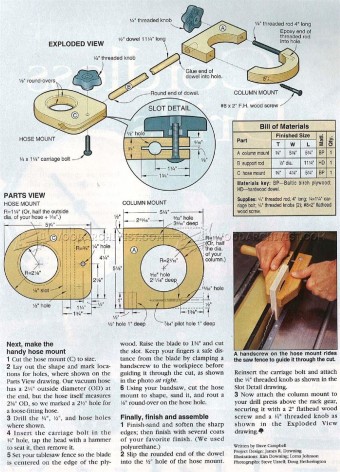 Drill Press Dust Collection Jig • WoodArchivist