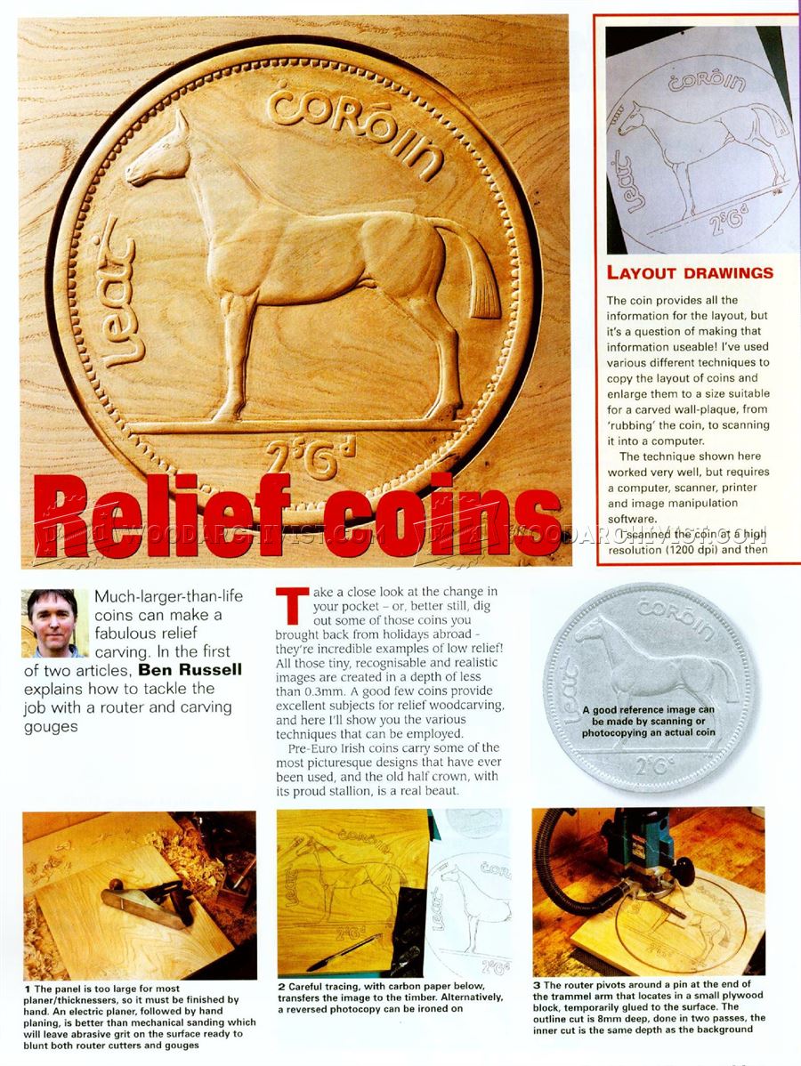 Relief Coins - Relief Carving Patterns • WoodArchivist