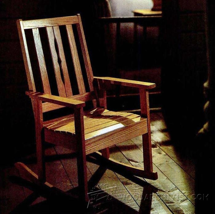 Solid Oak Rocking Chair Plans • WoodArchivist