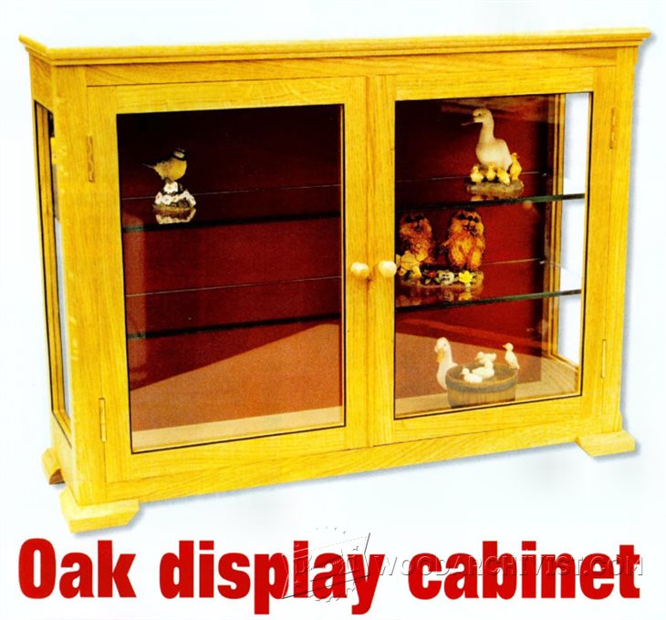 Oak Display Cabinet Plans • WoodArchivist