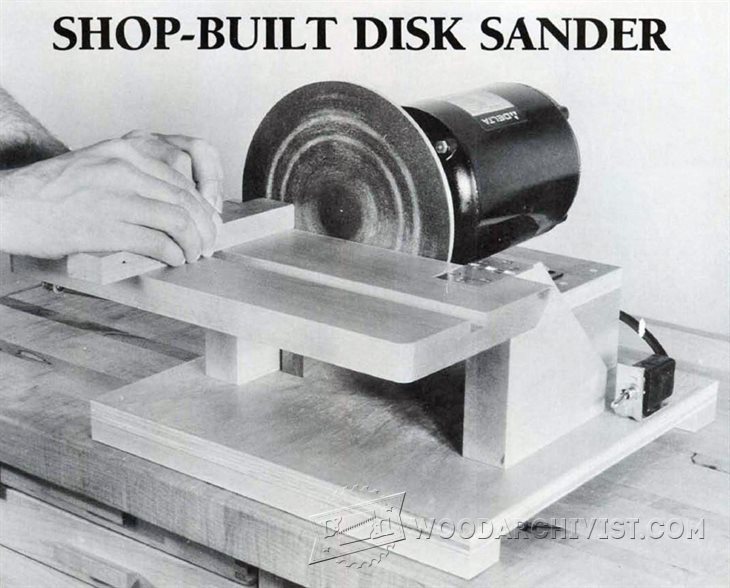 DIY Disk Sander • WoodArchivist