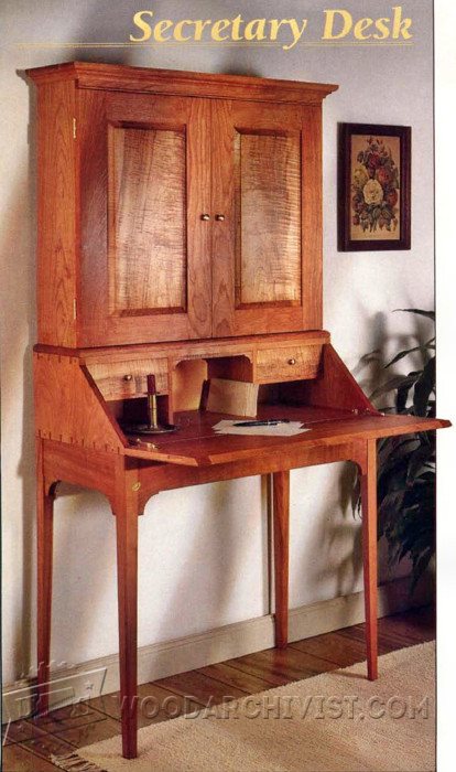Secretary Desk Plans • WoodArchivist