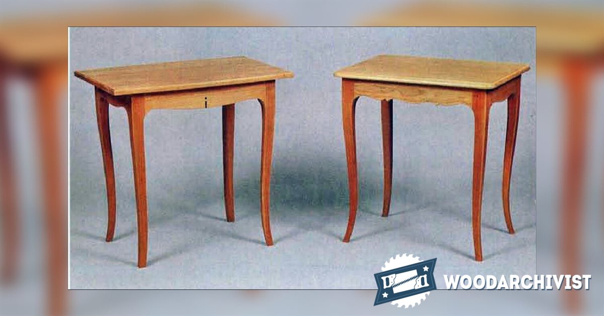 Contemporary Table Plans • WoodArchivist