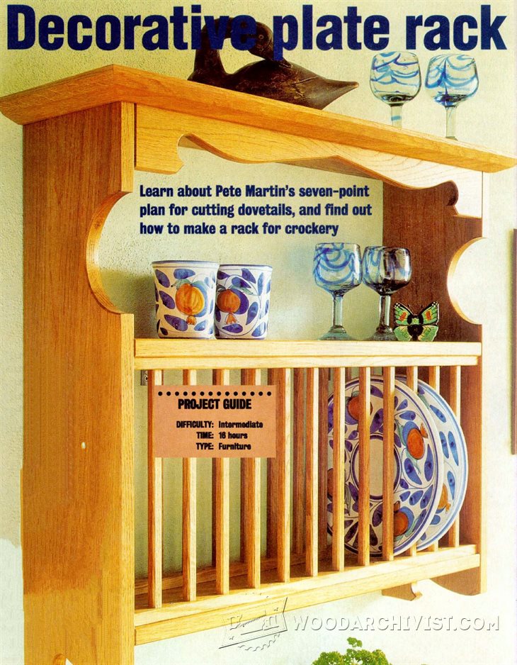 Plate Rack Plans • WoodArchivist
