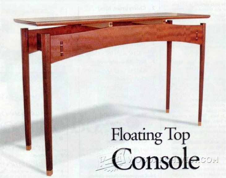 Console Table Plans • WoodArchivist