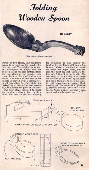 Making Folding Wooden Spoon • WoodArchivist