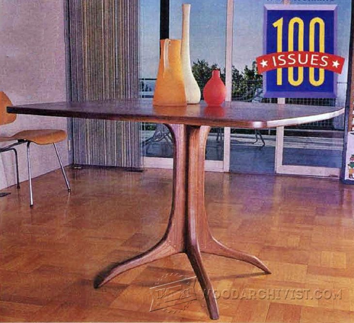 Maloof Style Table Plans • WoodArchivist