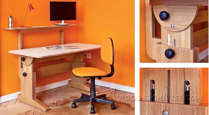 Study Desk Plans • WoodArchivist