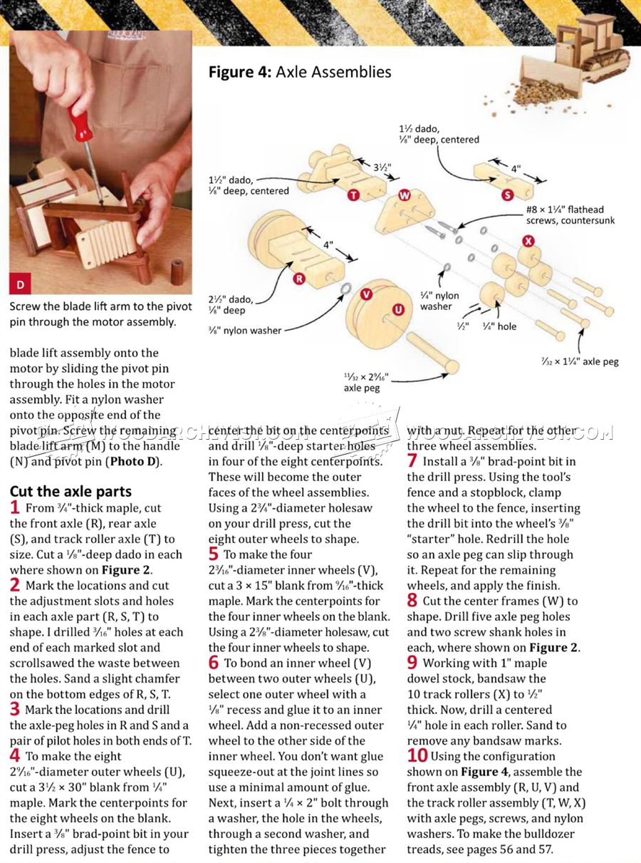 Wooden Toy Bulldozer Plans • WoodArchivist