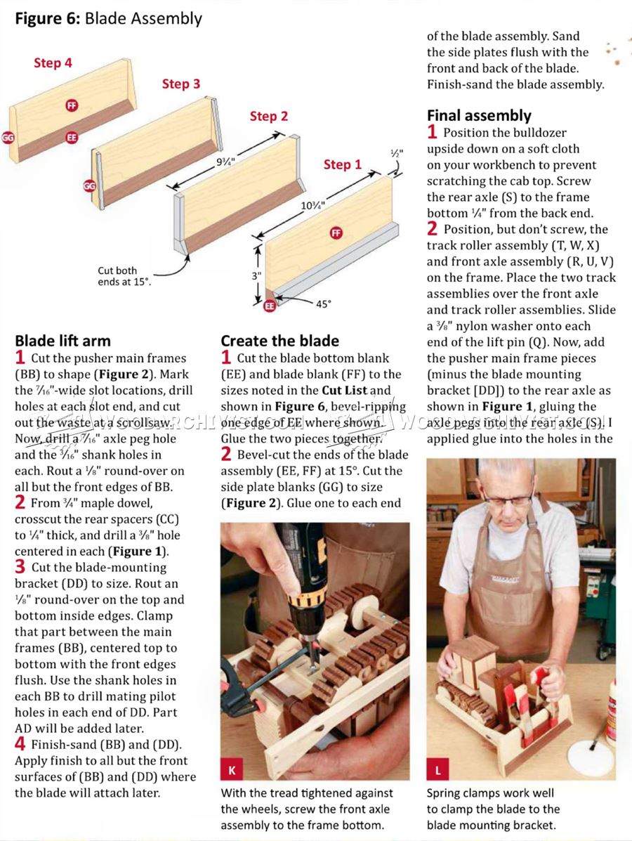 Wooden Toy Bulldozer Plans • WoodArchivist
