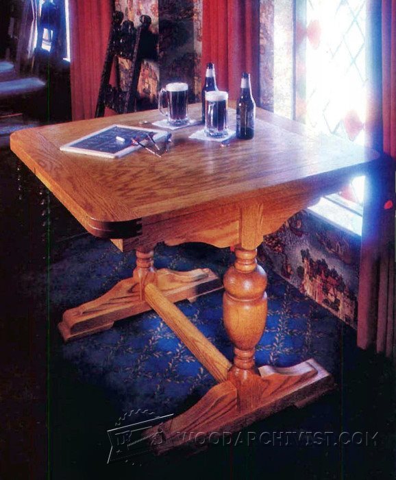 English Pub Table Plans • WoodArchivist