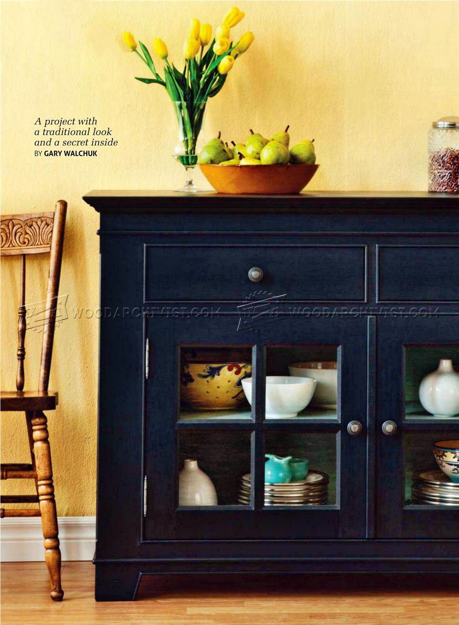 Glazed Sideboard Plans • WoodArchivist
