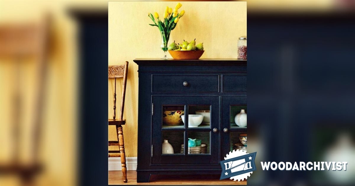 Glazed Sideboard Plans • WoodArchivist