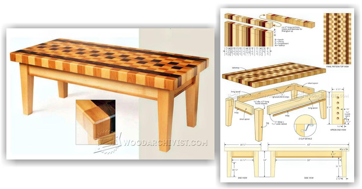 Coffee Table Plans • WoodArchivis