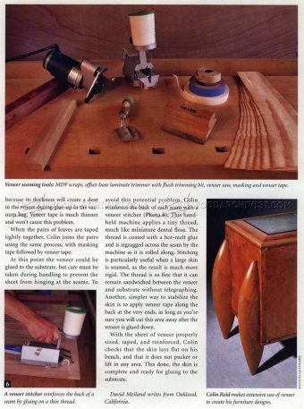 Veneer Seaming with a Router • WoodArchivist