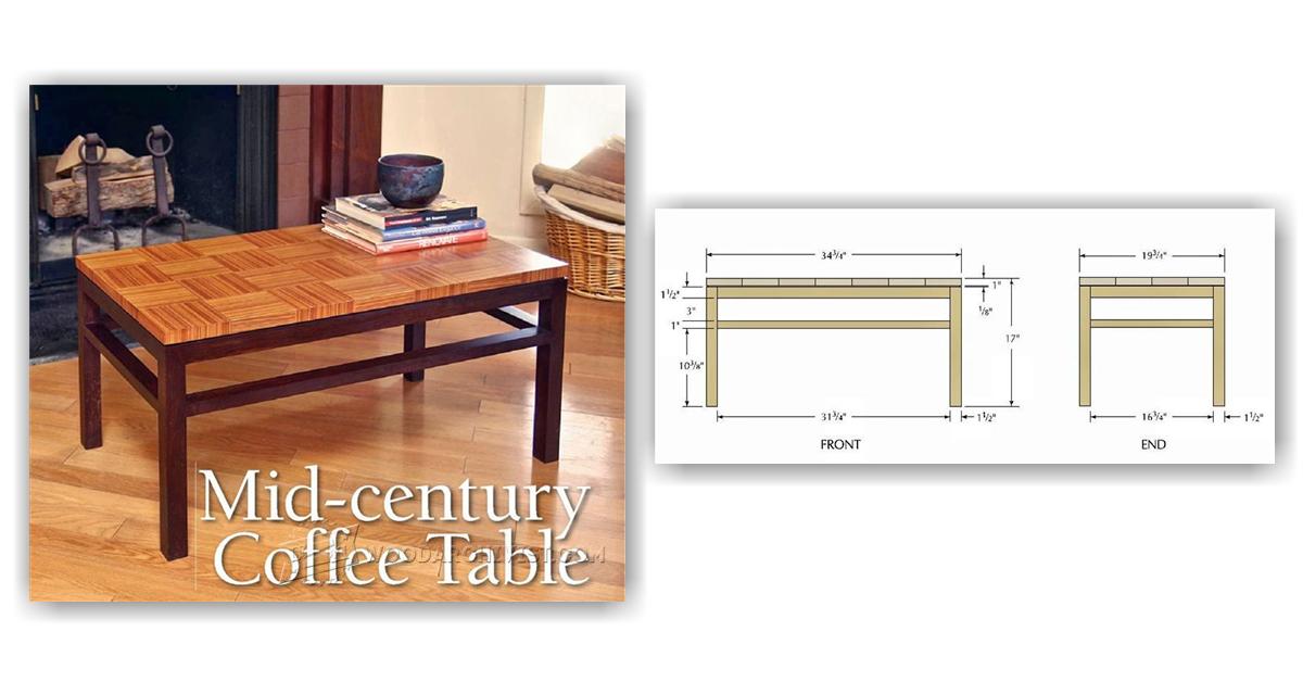 Coffee Table Plans • WoodArchivist
