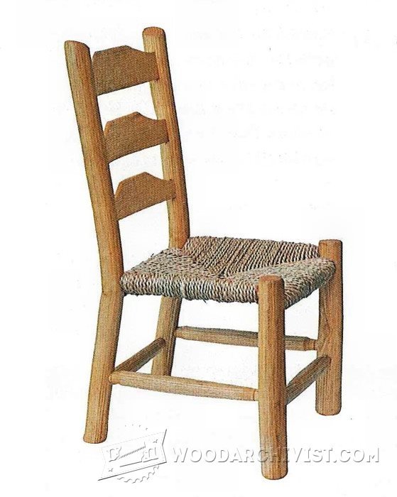 Rustic Kids Chair Plans • WoodArchivist