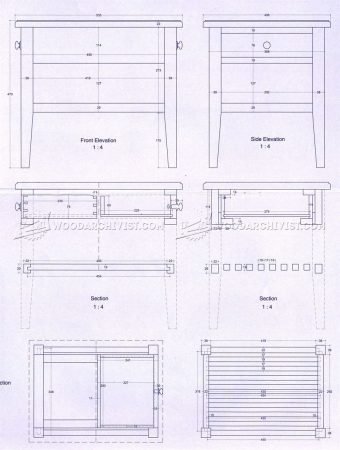 Magazine Table Plans • WoodArchivist