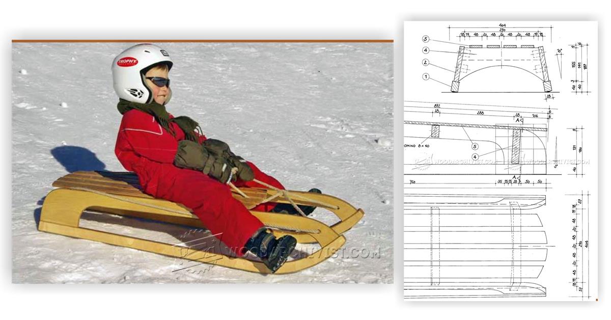 Wooden Sleigh Plans • WoodArchivist