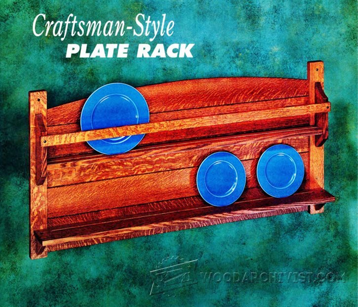Plate Rack Plans • WoodArchivist