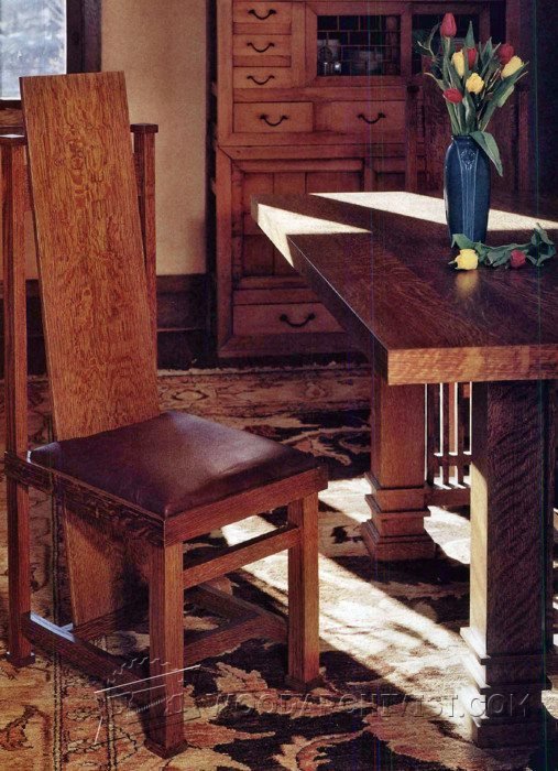 Robie House Chair Plans • WoodArchivist