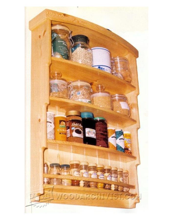 Spice Rack Plans • WoodArchivist