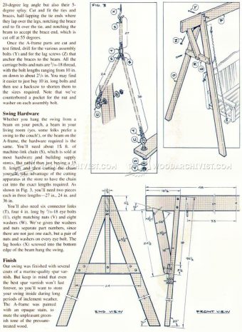 Porchyard Swing Plans • Woodarchivist