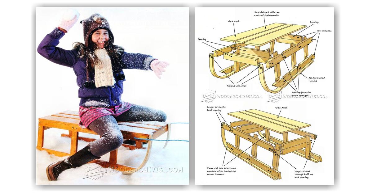Bentwood Sleigh Plans • WoodArchivist