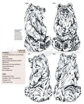 Bear Carving – Wood Carving Patterns • WoodArchivist