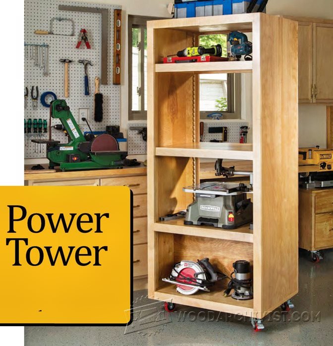 DIY Power Tool Storage Tower • WoodArchivist