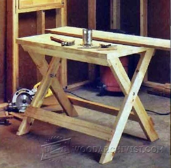 DIY Folding Work Table • WoodArchivist
