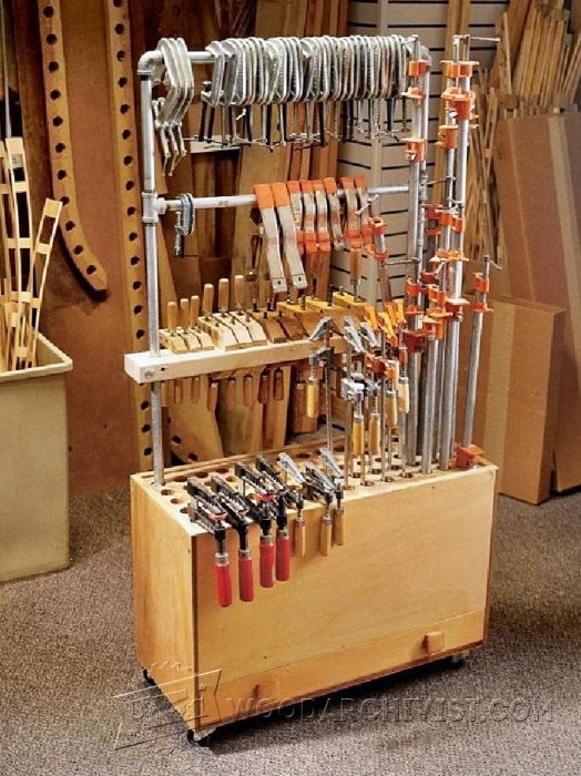 DIY Clamp Caddy • WoodArchivist